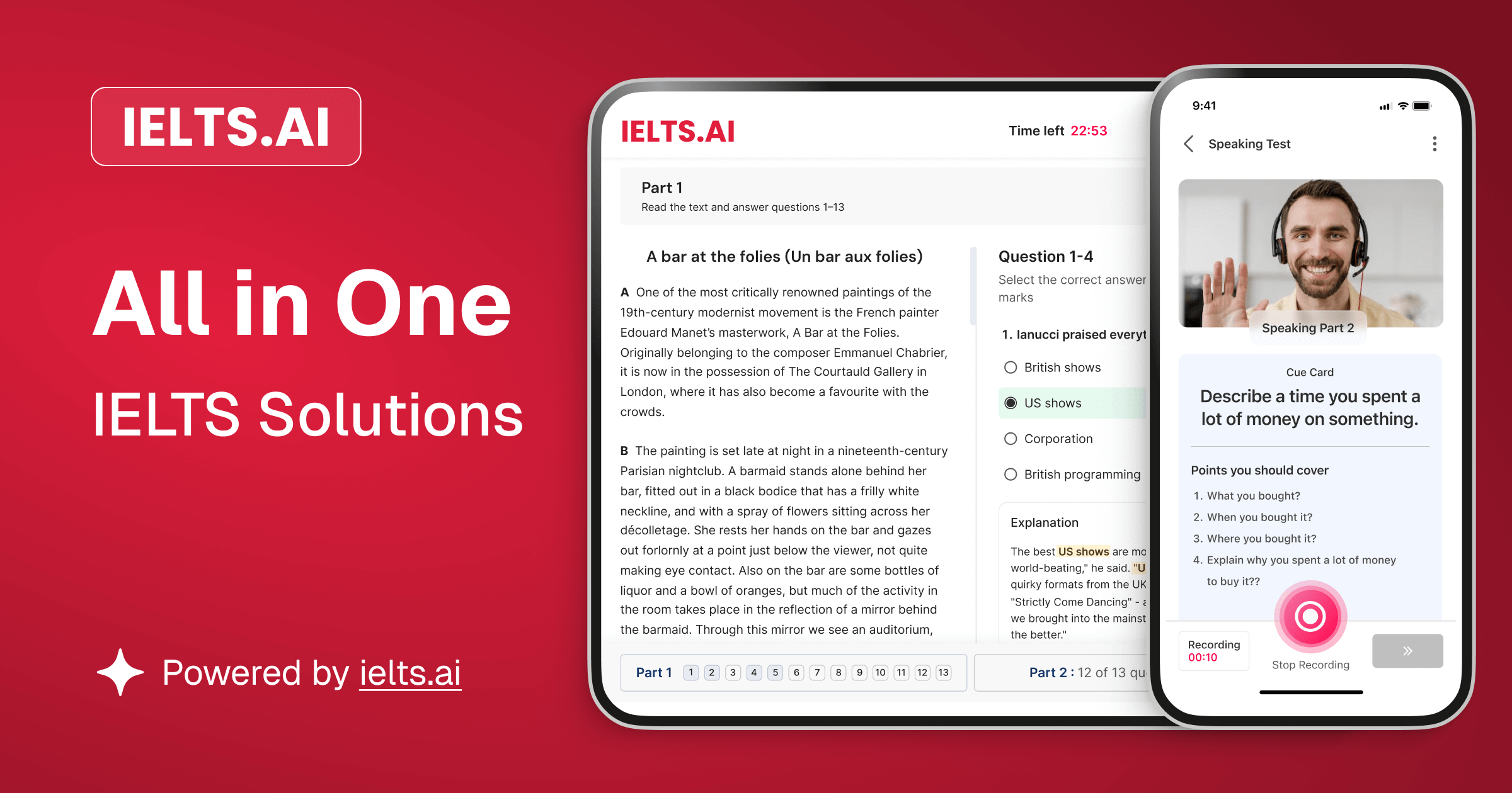 Computer Based IELTS Practice Test | IELTS AI
